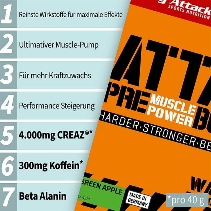 Body Attack PRE ATTACK Pre-Workout Booster online kaufen