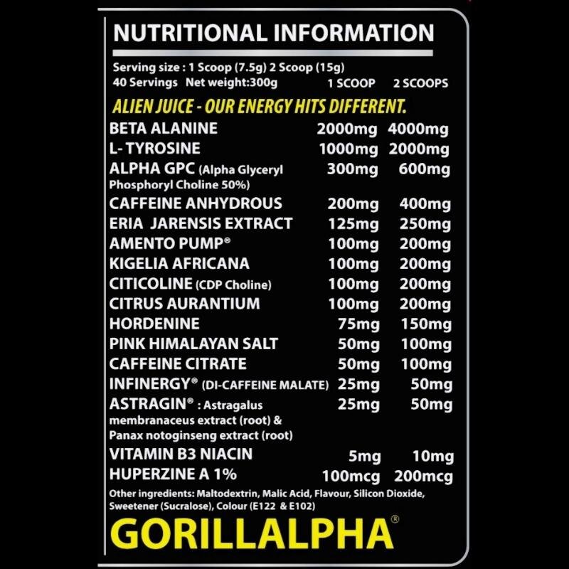 Gorillalpha Alien Juice Pre-Workout Booster kaufen