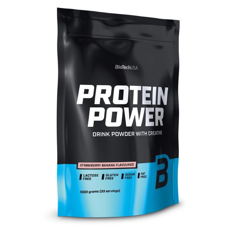 BiotechUSA Protein Power 1000 g Strawberry-banana kaufen